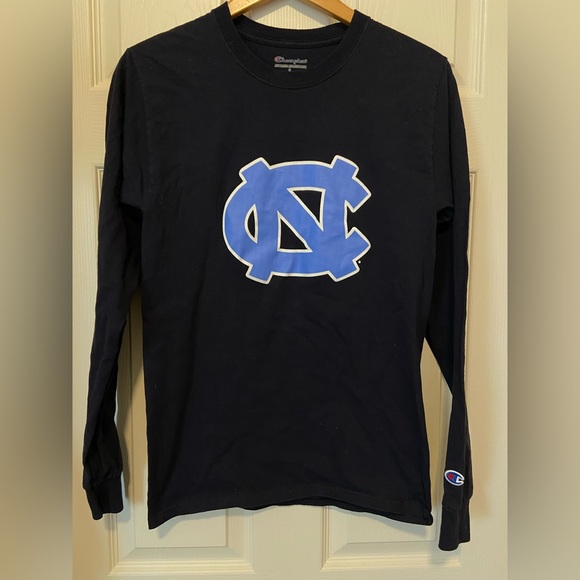 Champion | Shirts | Unc Tarheels Navy Champion School Logo Long Sleeve ...